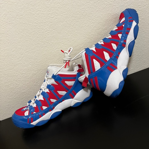 Fila | Shoes | Red And Blue Fila Athletic Sneakers | Poshmark